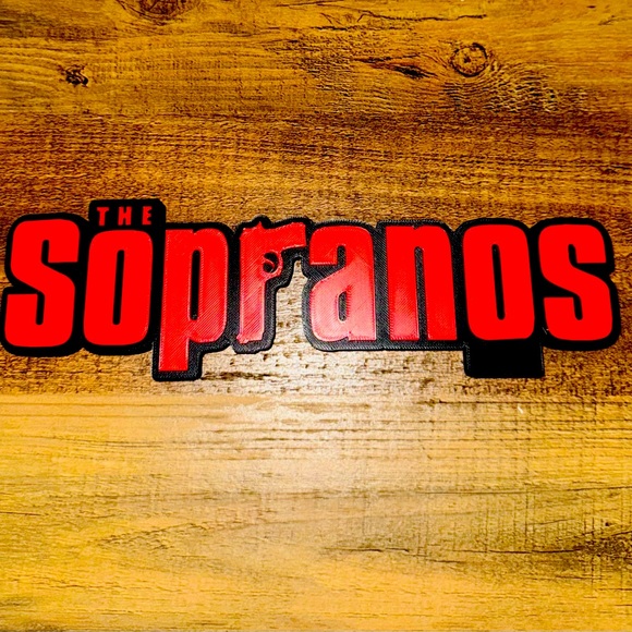Wall Decor | The Sopranos 3d Logo Sign Self Standing Shelf Art Wall ...